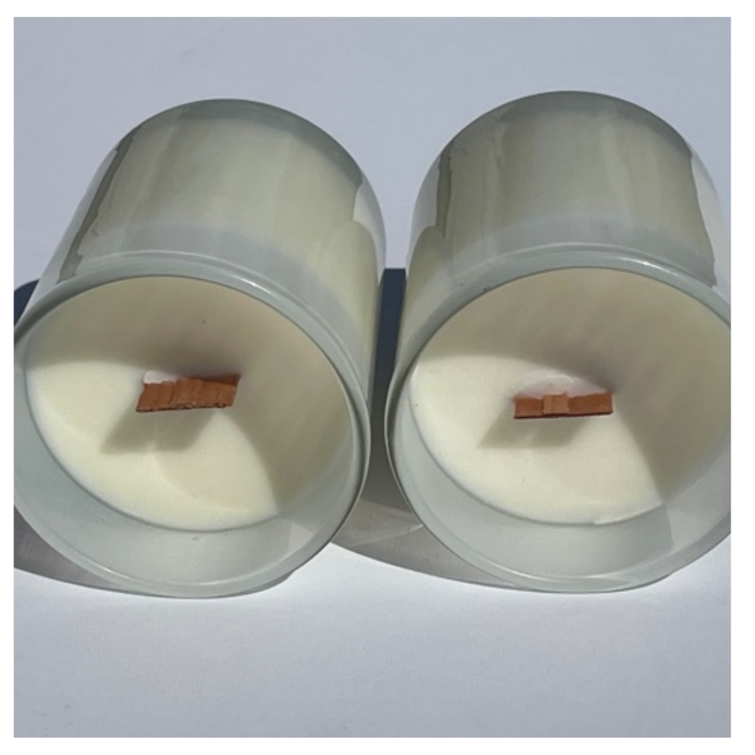 Bergamot, Labdanum, Leather & Amber wooden wick soy candle – SM5 Candle Co.